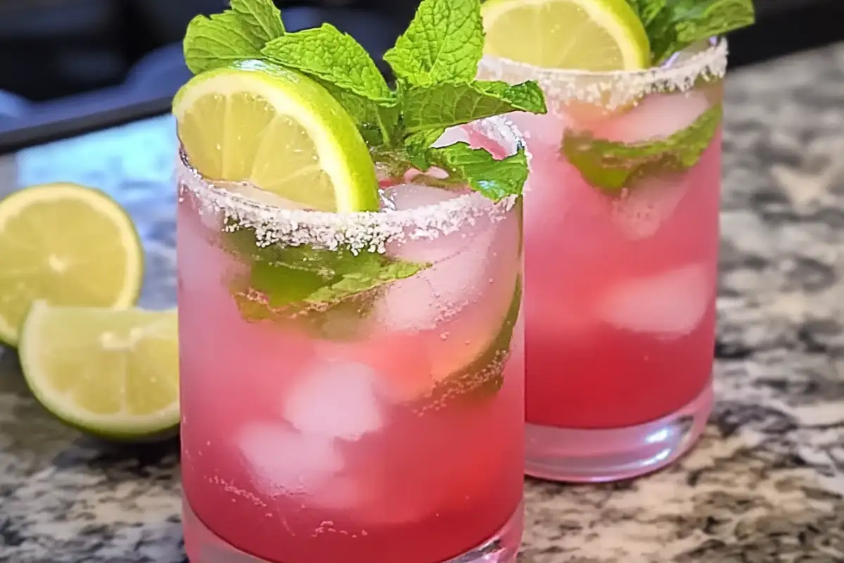 The Best pink coconut mojito - A non Alcoholic Recipe